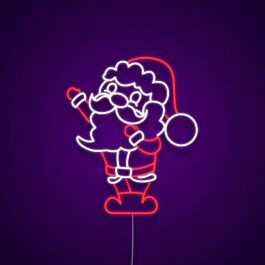 Santa Neon Sign