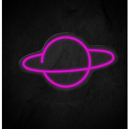 Saturn Neon Sign
