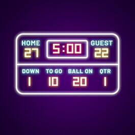 Score Board Neon Sign
