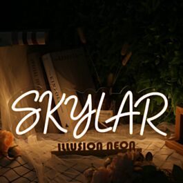 Skylar Yellow Name Neon Sign