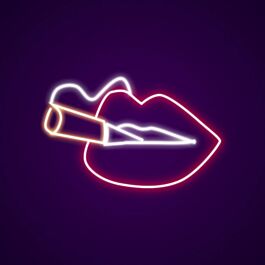 Smoking Neon Sign