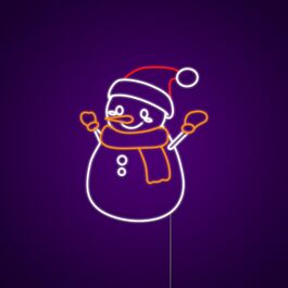 Snowman Neon Sign