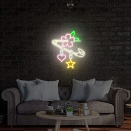 Spongebob Flower In Fob Neon Sign Handmade Gift For Girls Kid S Gift ...