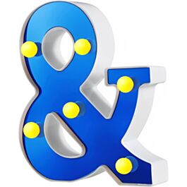 Steel Marquee Letter Symbol & Blue High-End Custom Zinc Metal Marquee ...