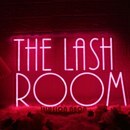 The Lash Room Red Neon Sign