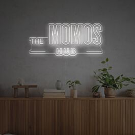 The Momos Hub LED Neon Sign