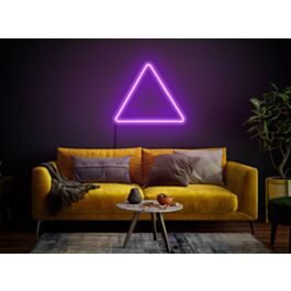 Triangle led neon sign Geometric neon sign Abstract neon art Geometric ...