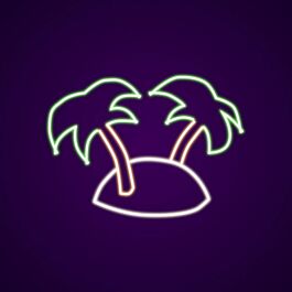 Tropical Island Neon Sign