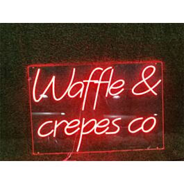 Waffle And Crepes Co LED Neon Sign