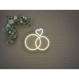 Wedding Rings Neon Sign MNE11661