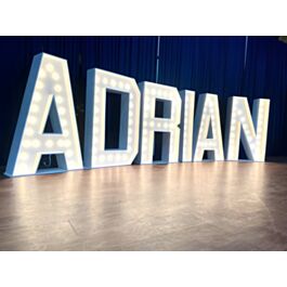 Steel Marquee Letter Adrian Name High-End Custom Zinc Metal Marquee ...